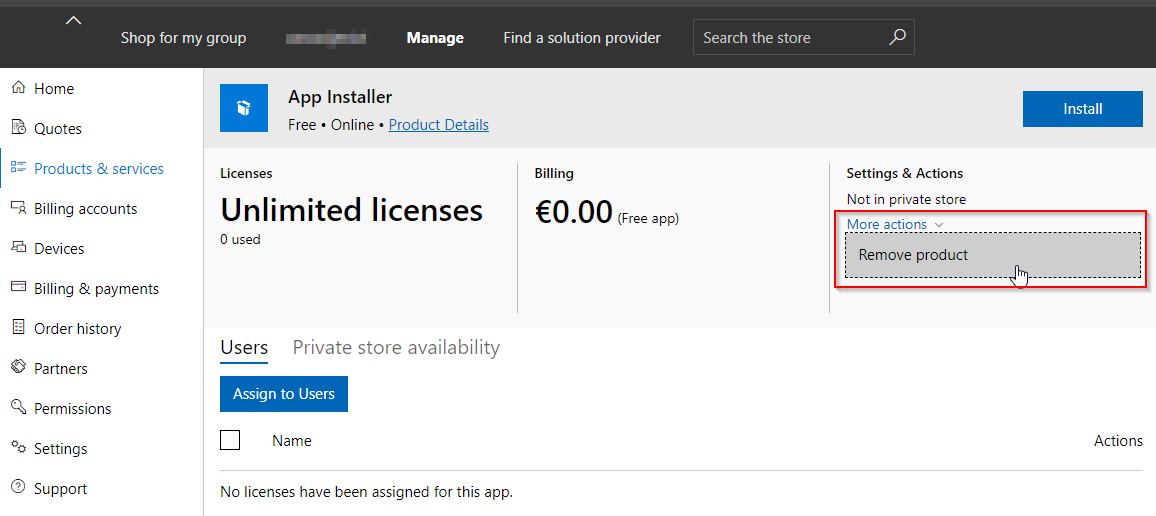 Intune - Remove old store apps from Intune Apps list - Van Ooijen